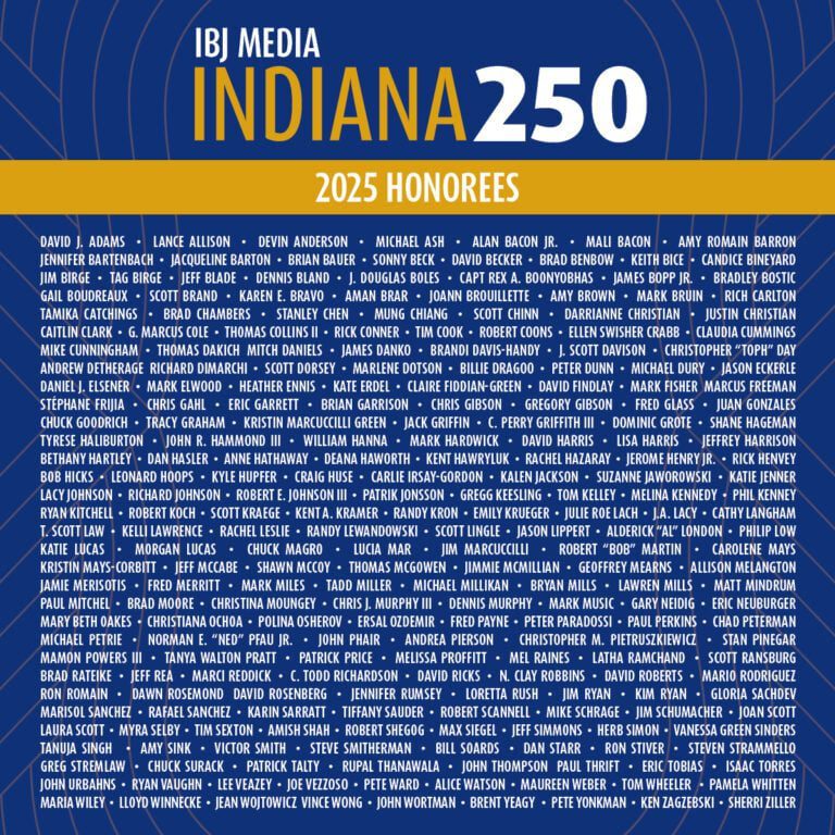 IBJ Media releases 2025 Indiana 250 list of influential Hoosiers